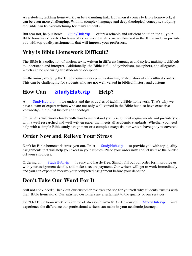 Bible Homework | PDF | Bible | Wisdom