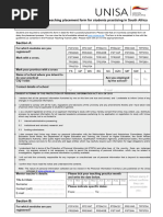 Unisa DSAR02 Form | PDF