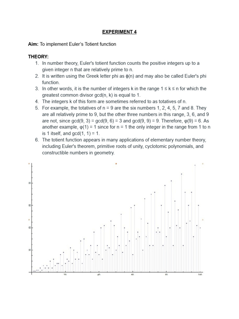 Euler's Totient Function Explained | PDF | Computers