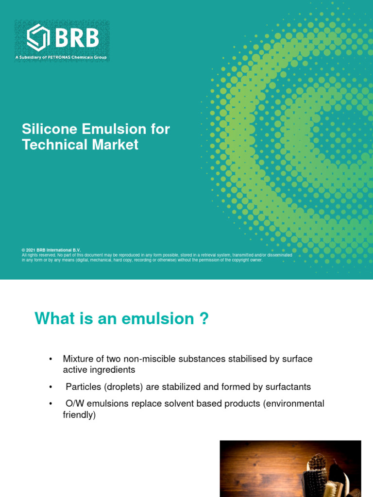 BRB Emulsions Presentation | PDF | Surfactant | Emulsion
