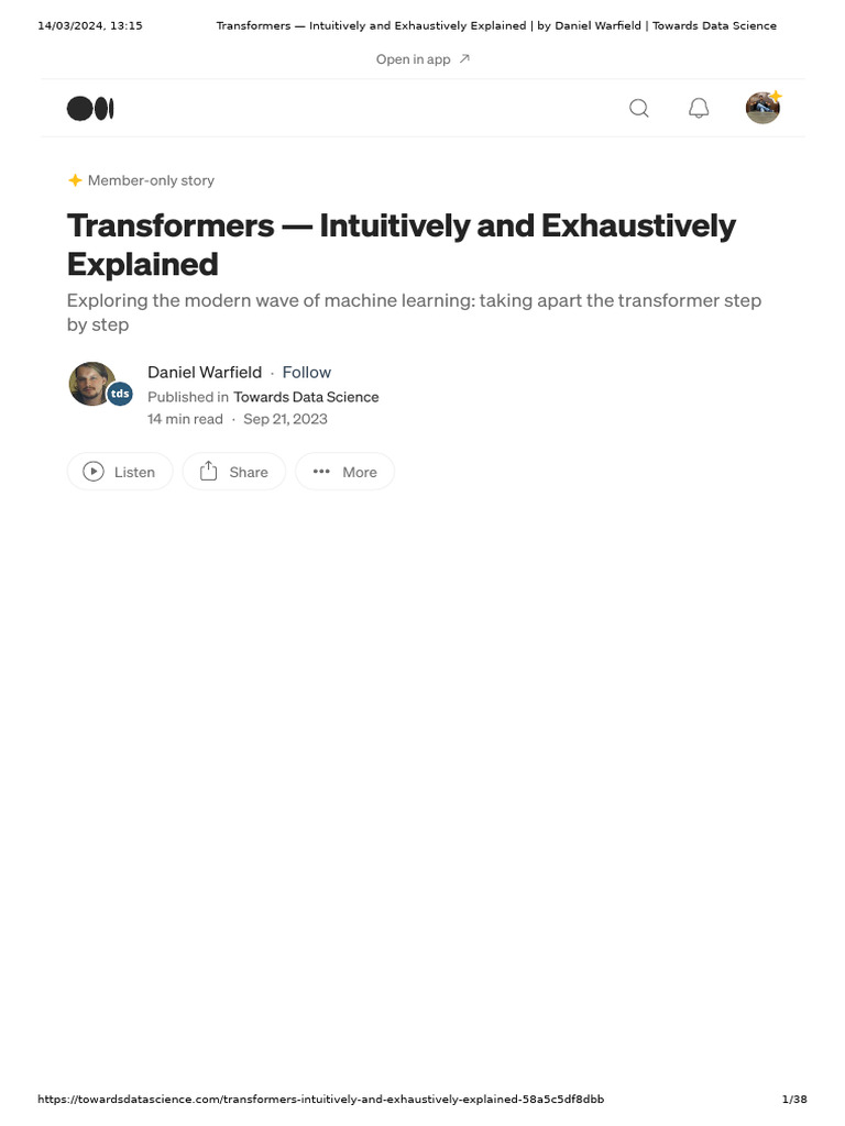 Transformers — Intuitively and Exhaustively Explained _ by Daniel Warfield _ Towards Data ...