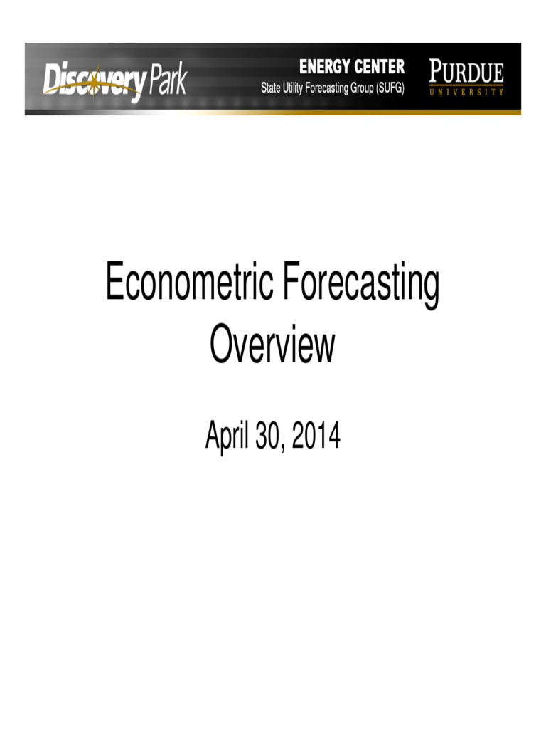 2014 April Workshop Econometric Forecasting Pdf Errors And