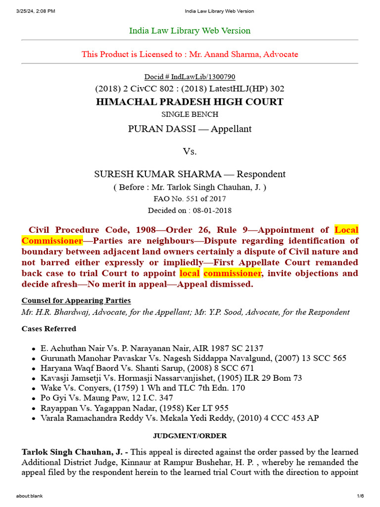 order 26 r 9 cpc | PDF | Lawsuit | Equity (Law)