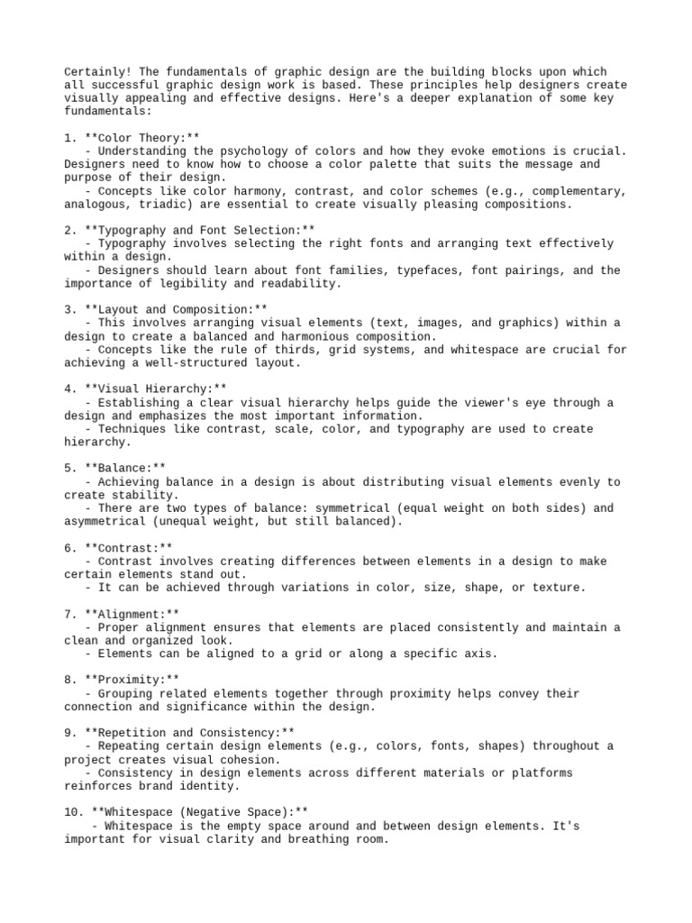Fundamental of Graphic Designing | PDF | Typography | Composition ...