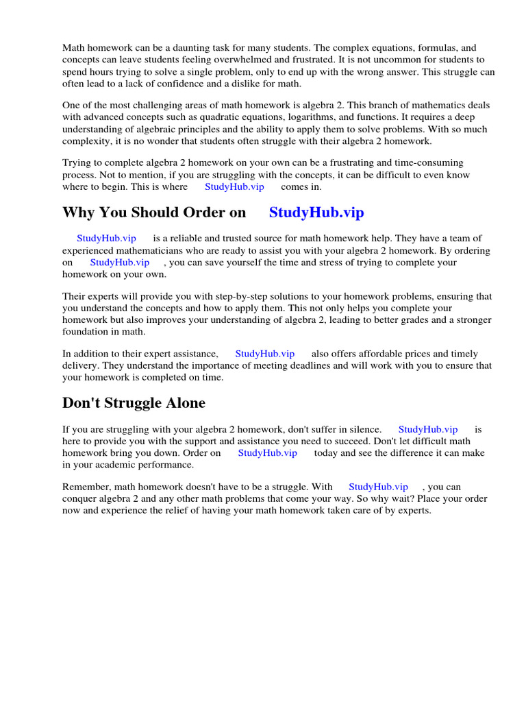 Help With Math Homework Algebra 2 | PDF | Algebra | Mathematics