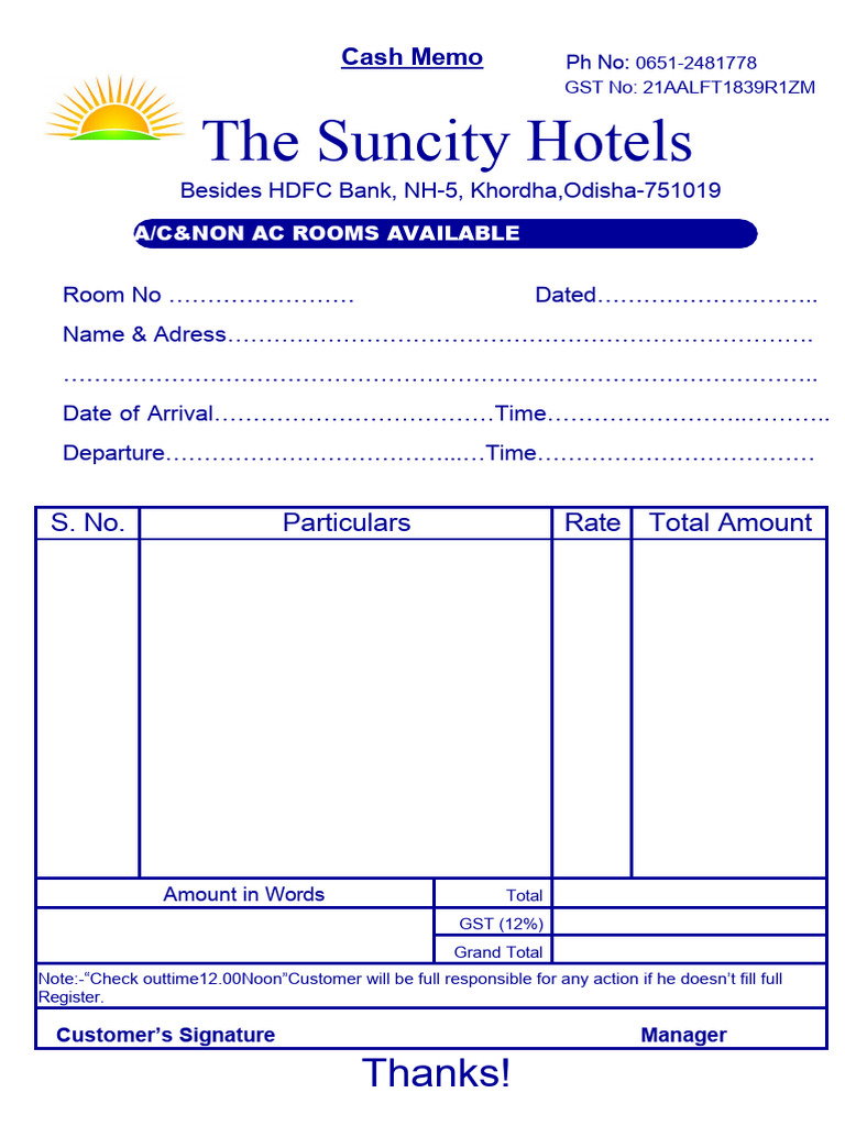 Hotel Ashirvad Copy 2 | PDF