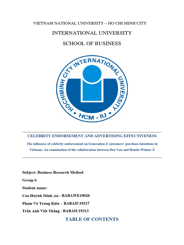 BRM Research Proposal | PDF | Credibility | Brand