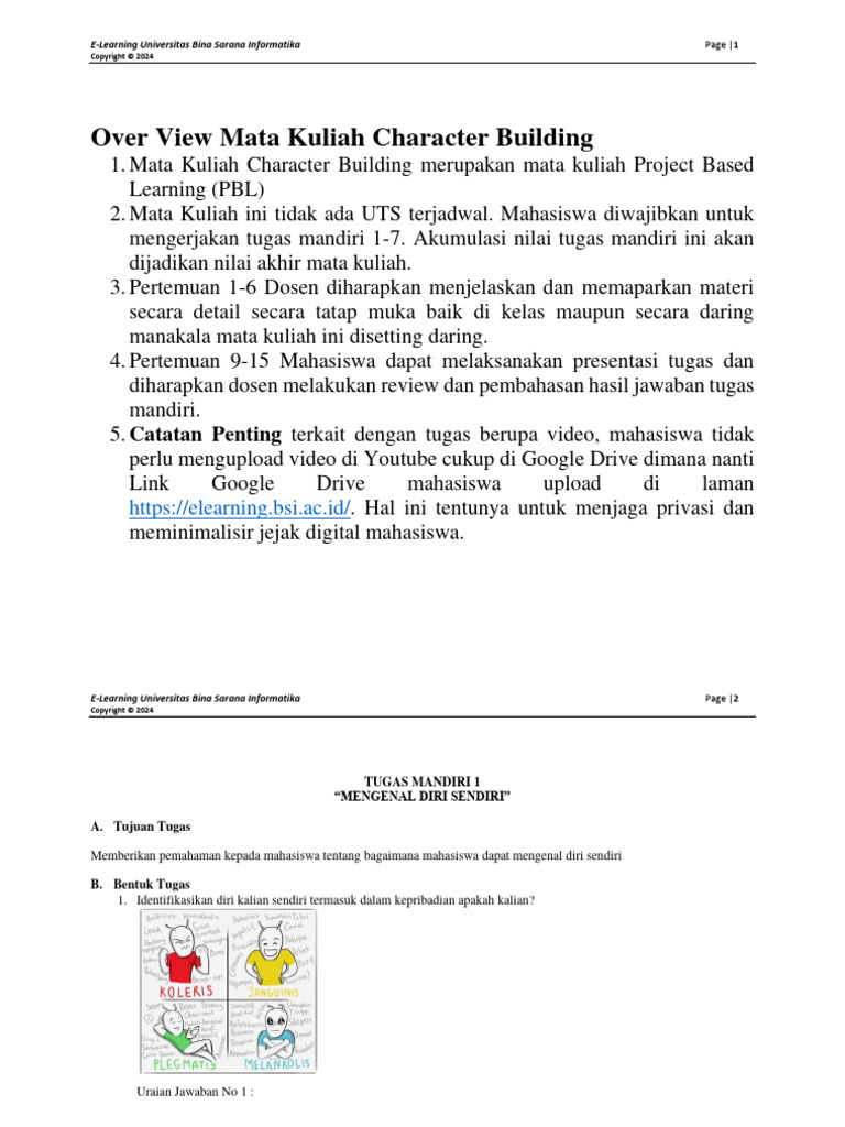 PBL Character Building | PDF