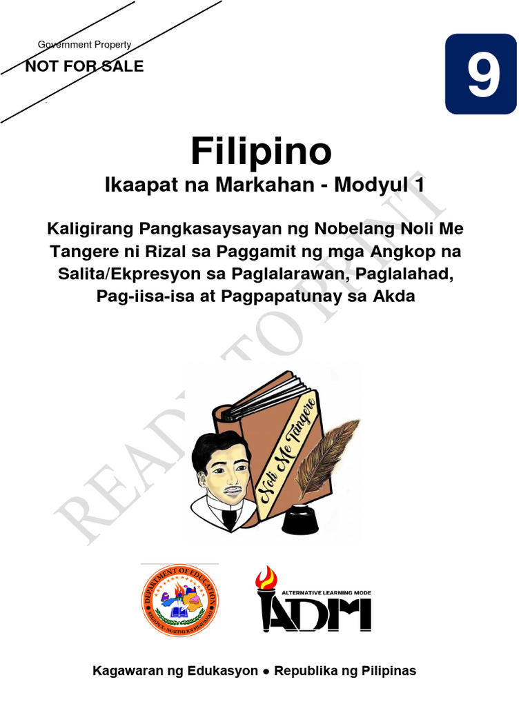 FILIPINO 9 MODULE 1 - Week 1 | PDF FILIPINO 9 MODULE 1 - Week 1 | PDF