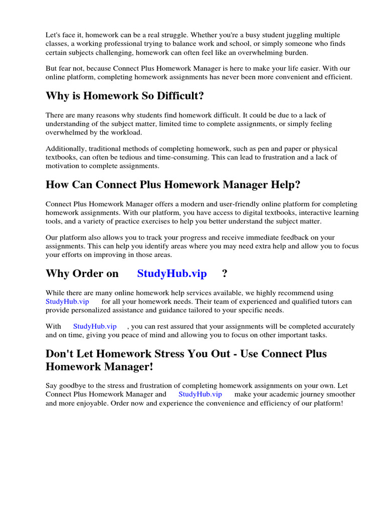 Connect Plus Homework Manager | PDF | Cost Of Goods Sold | Homework