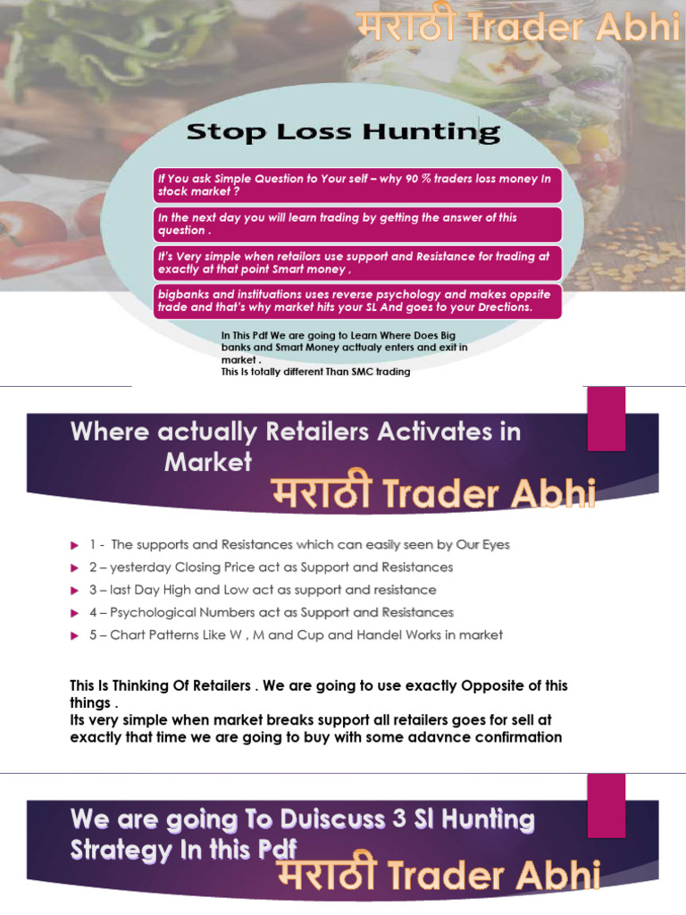 Stop Loss Hunting | PDF