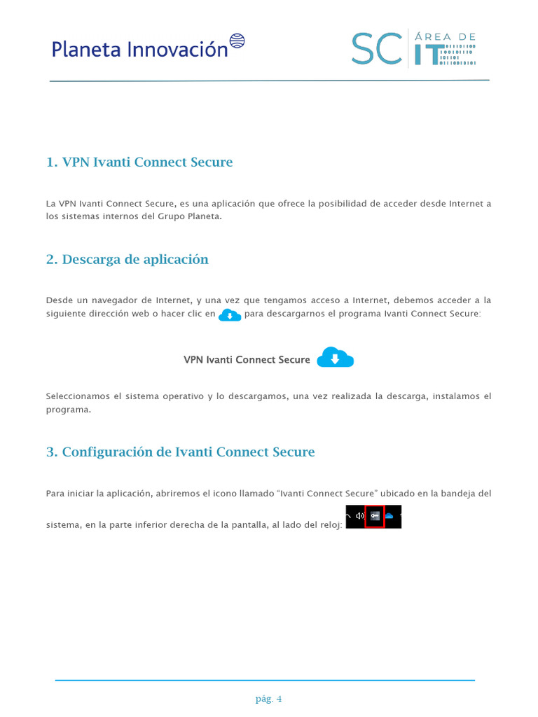Manual Configuración VPN Ivanti Pulse Secure Externos | PDF | Red ...