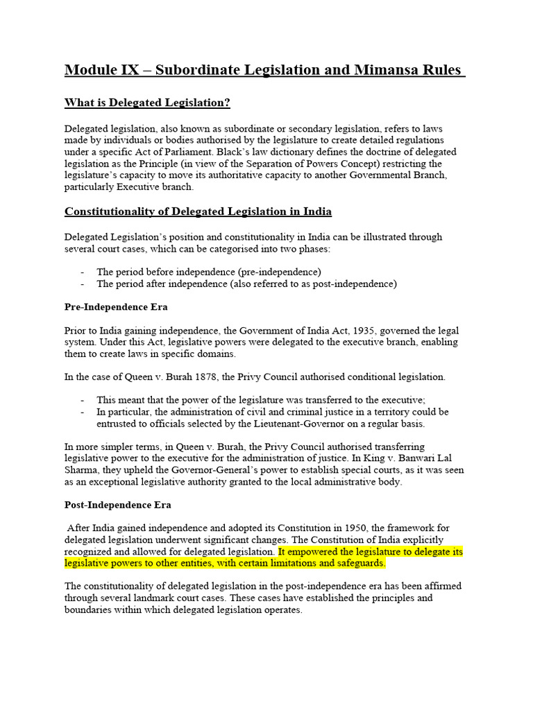 Module IX | PDF | Judicial Review | Judiciaries