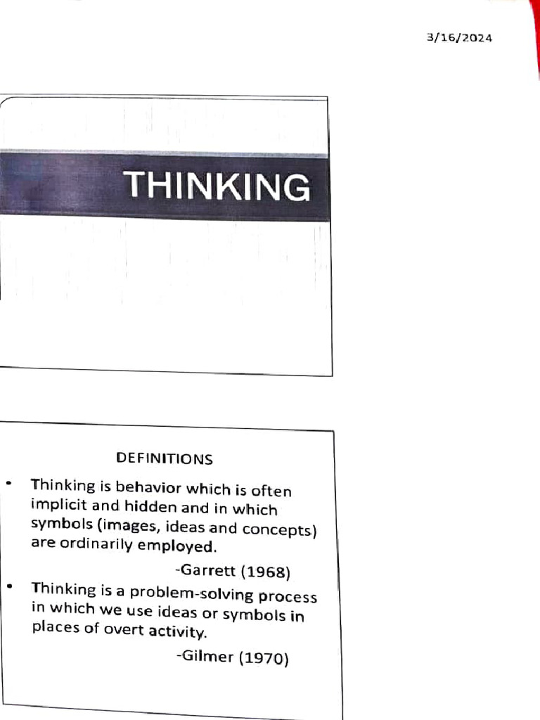 Is Often (Images,: in Overt Activity. - Gilmer (1970) | PDF | Thought ...