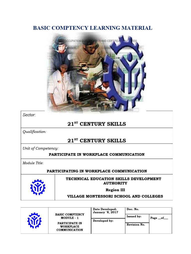 Workplace Communication Competency Module | PDF | Adverb | Verb