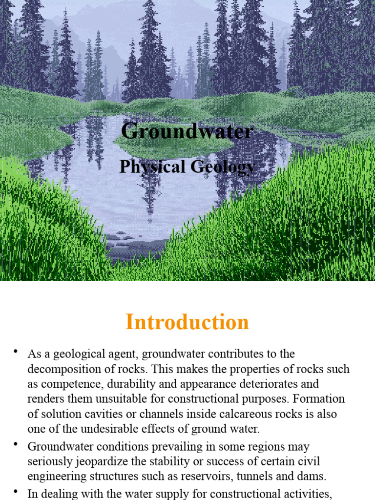 Topic 3 Groundwater | PDF | Aquifer | Water Cycle