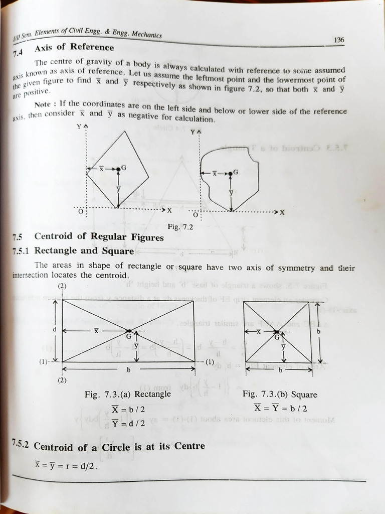Centroid Derivation Module 4 | PDF