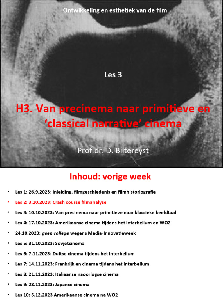 Les 3 Early Cinema - Def | PDF