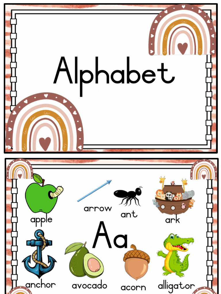 Boho Alphabet Words | PDF
