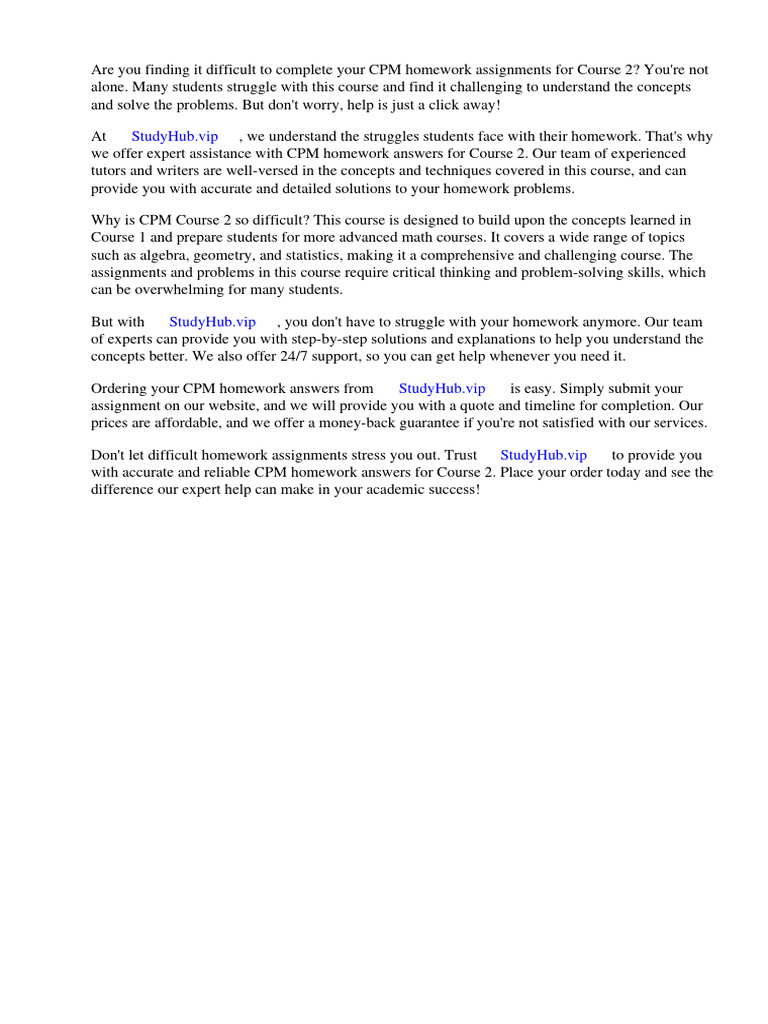 CPM Homework Answers Course 2 | Download Free PDF | Mathematics | Geometry