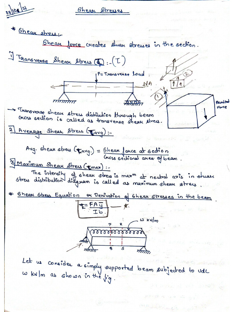 Shear Stress | PDF