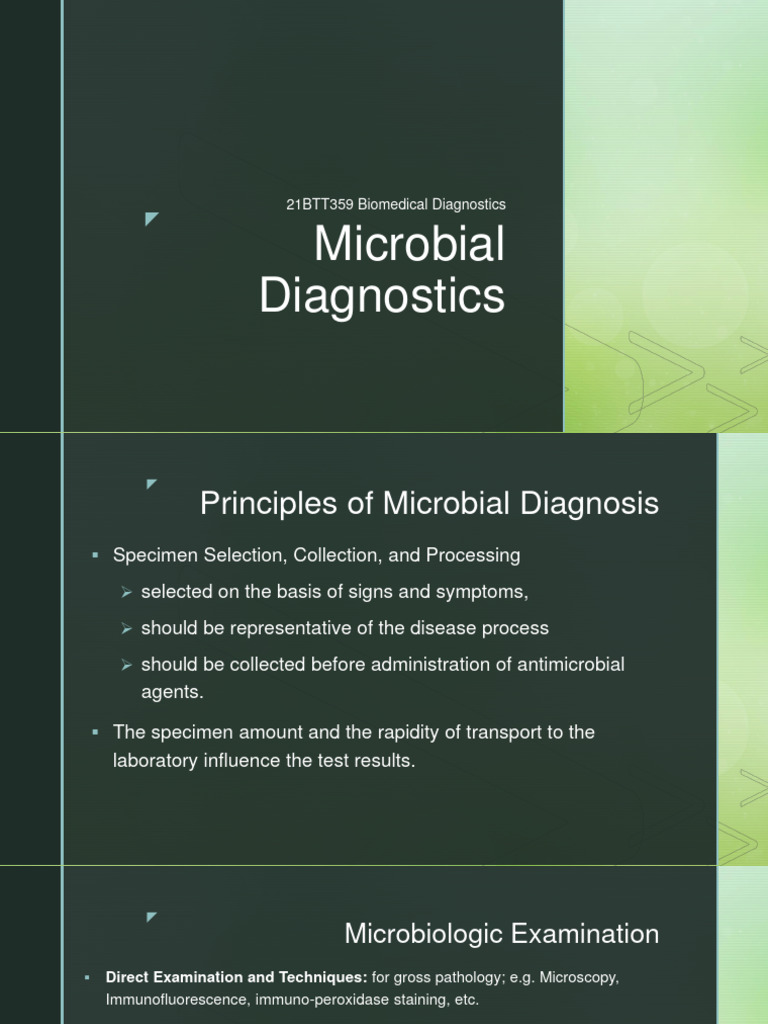 Microbial Diagnostics | PDF | Growth Medium | Bacteria