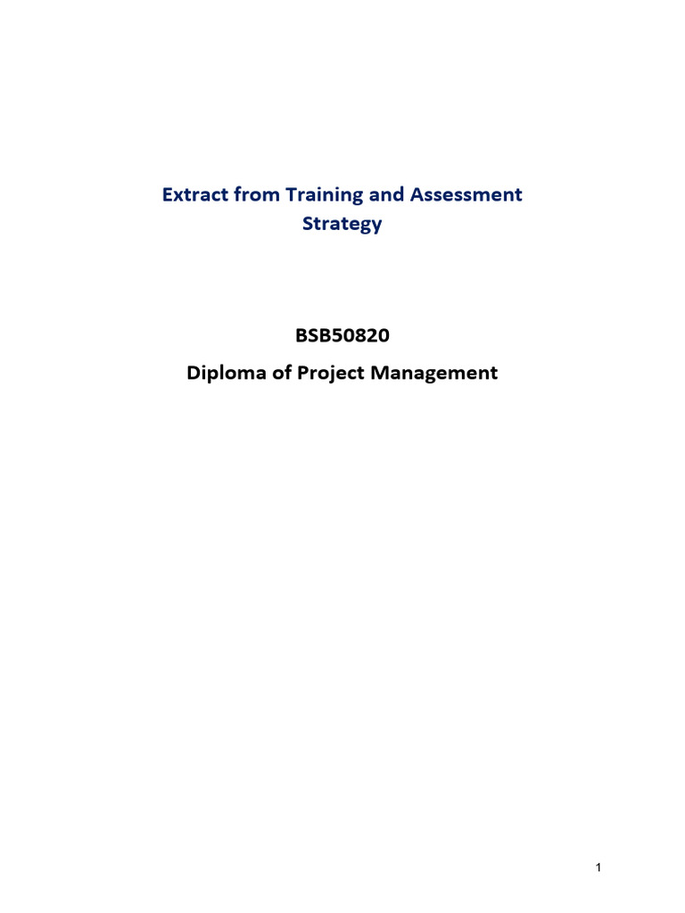 Extract - TAS - BSB50820 - v3 | PDF