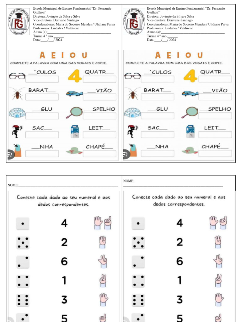 Atividades Alunos PCD'S | PDF