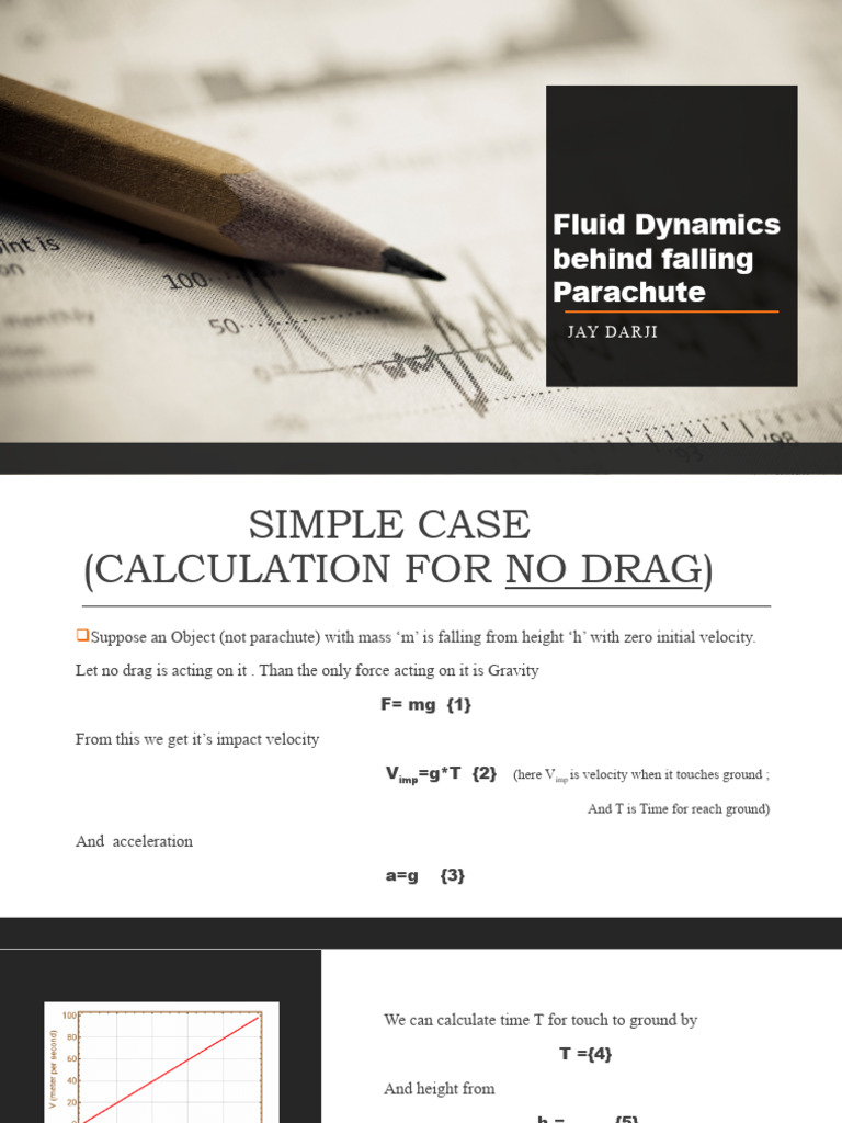 Fluid Dynamics Behind Falling Parachute Pdf Reynolds Number Fluid Dynamics