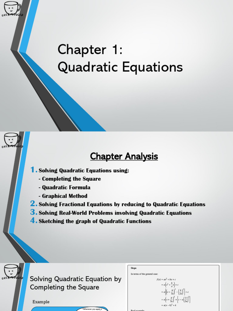 (E-MATH) Chapter 1 - Quadratic Equations and Functions | PDF | Quadratic Equation | Equations