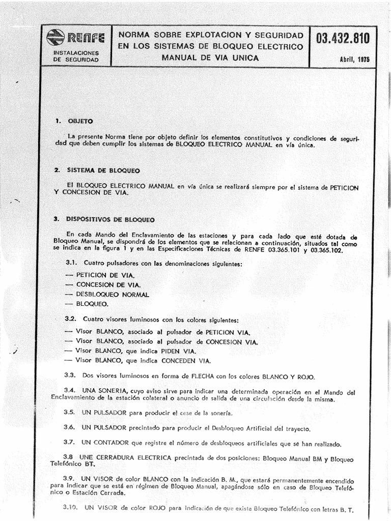 Especificaciones Señal S-810 | PDF