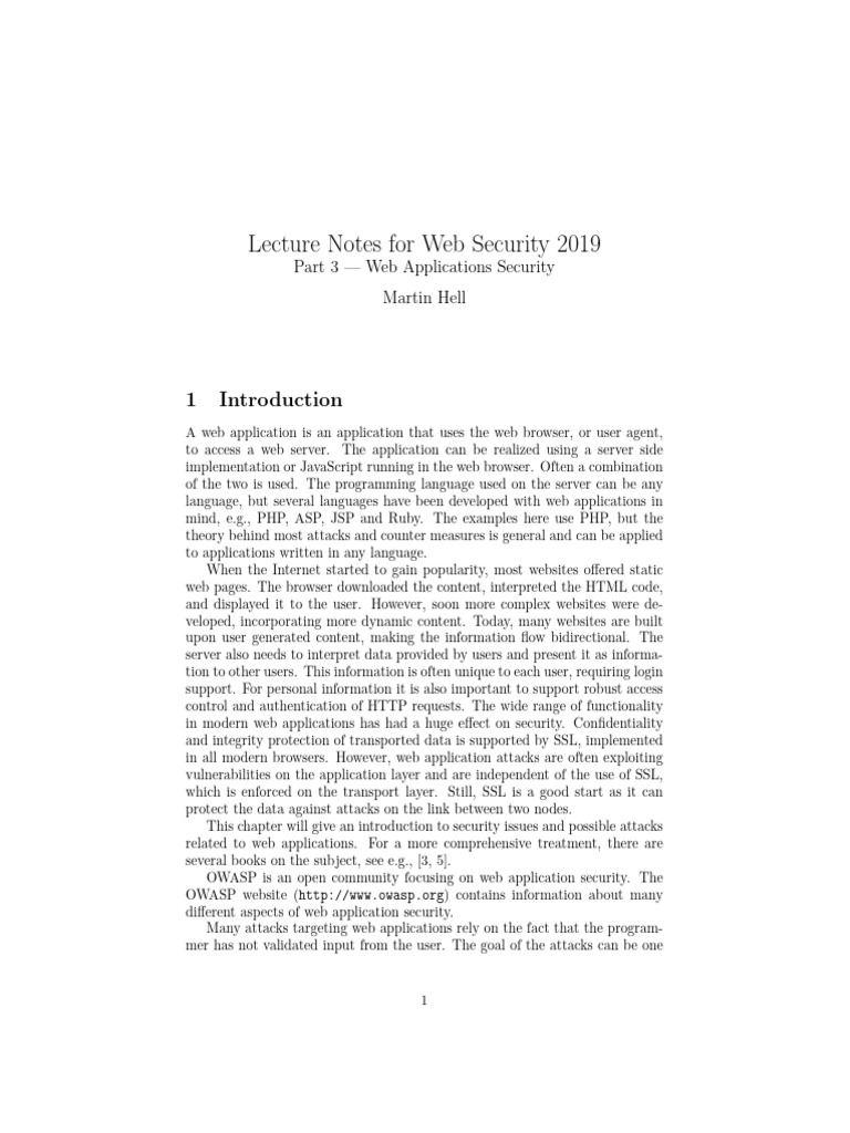 Web Security PDF | PDF | World Wide Web | Internet & Web