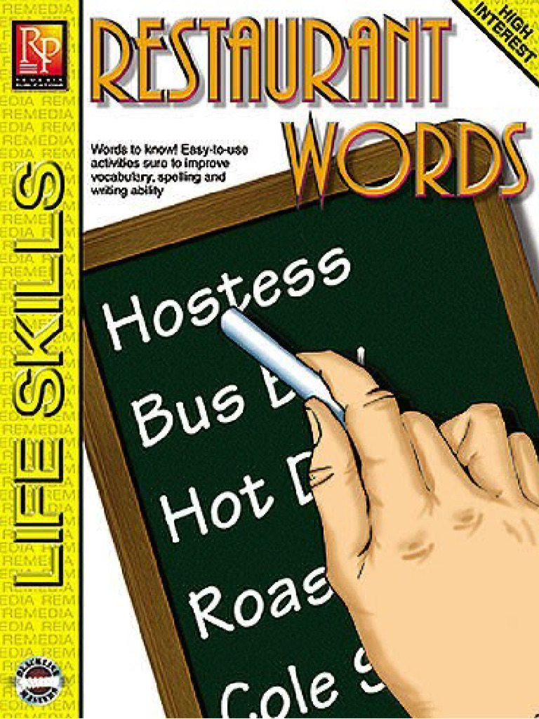 1remedia Publications Restaurant Words A Teaching Resource | PDF