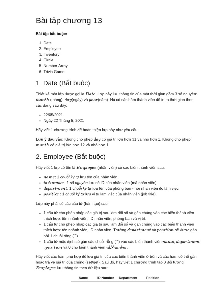 Chapter 13 Programming Challenges | PDF