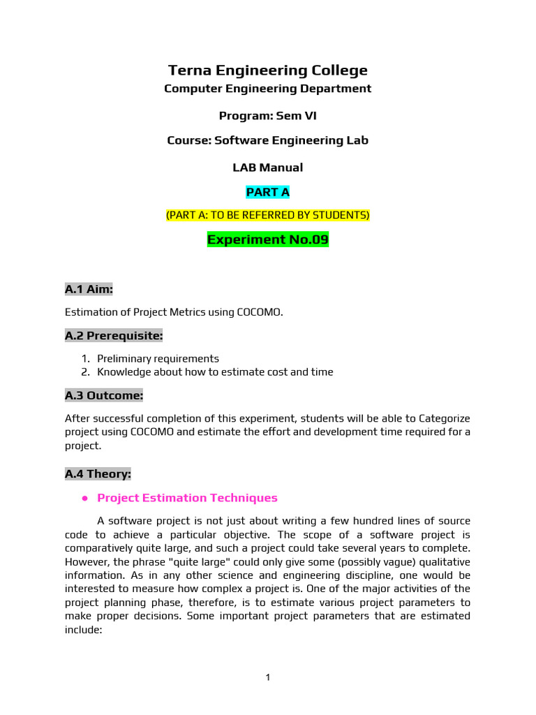 Amey_B-50_Software_Engineering_Lab_Experiment-9 | PDF | Computer Engineering | Software Engineering