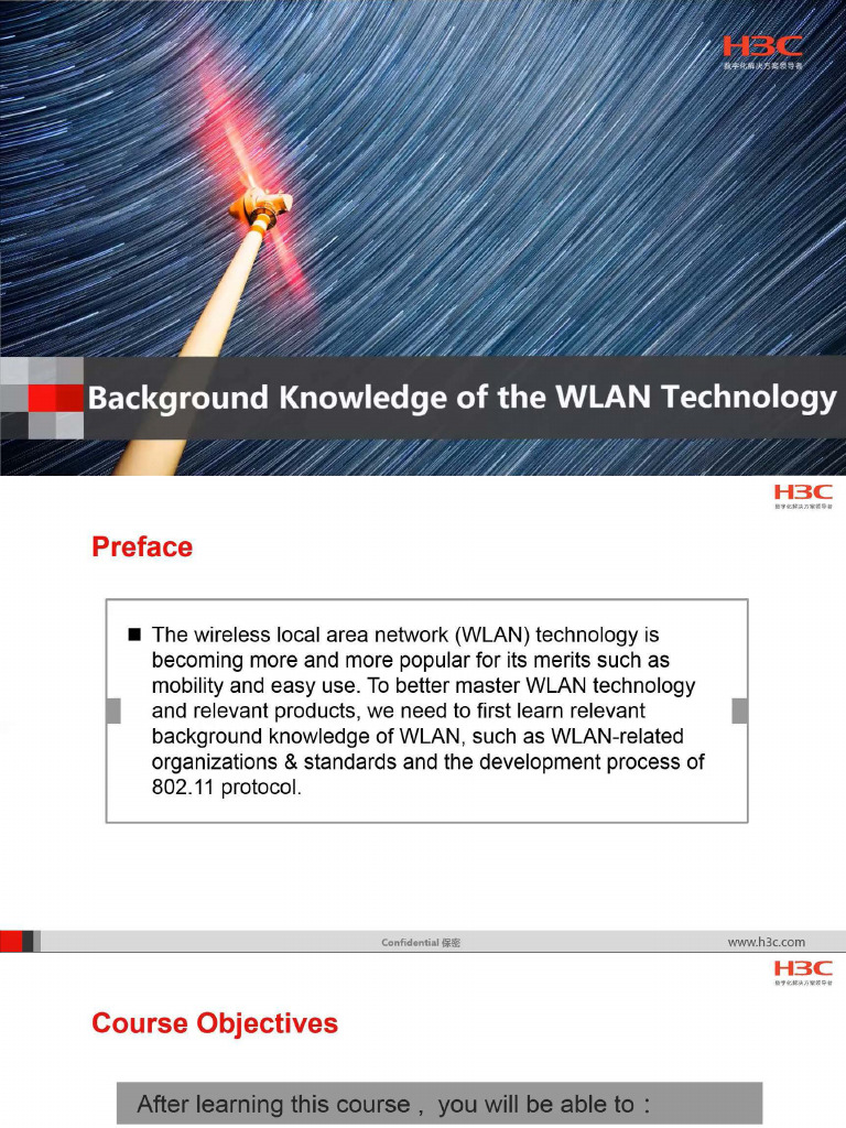 01 - Background Knowledge of The WLAN Technology - I | PDF | Wireless Lan | Ieee 802.11