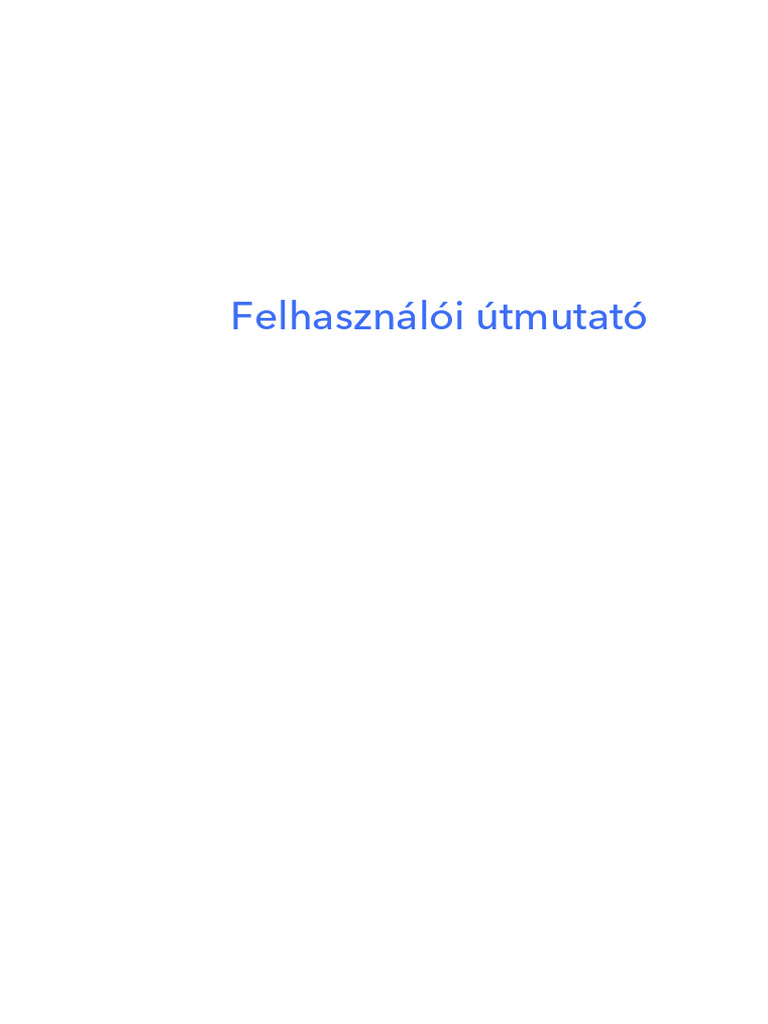 UserGuide HU | PDF