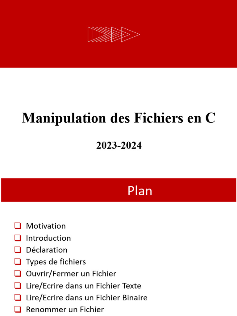 Gestion de Fichiers en C | PDF | Fichier informatique | Pointeur (programmation)
