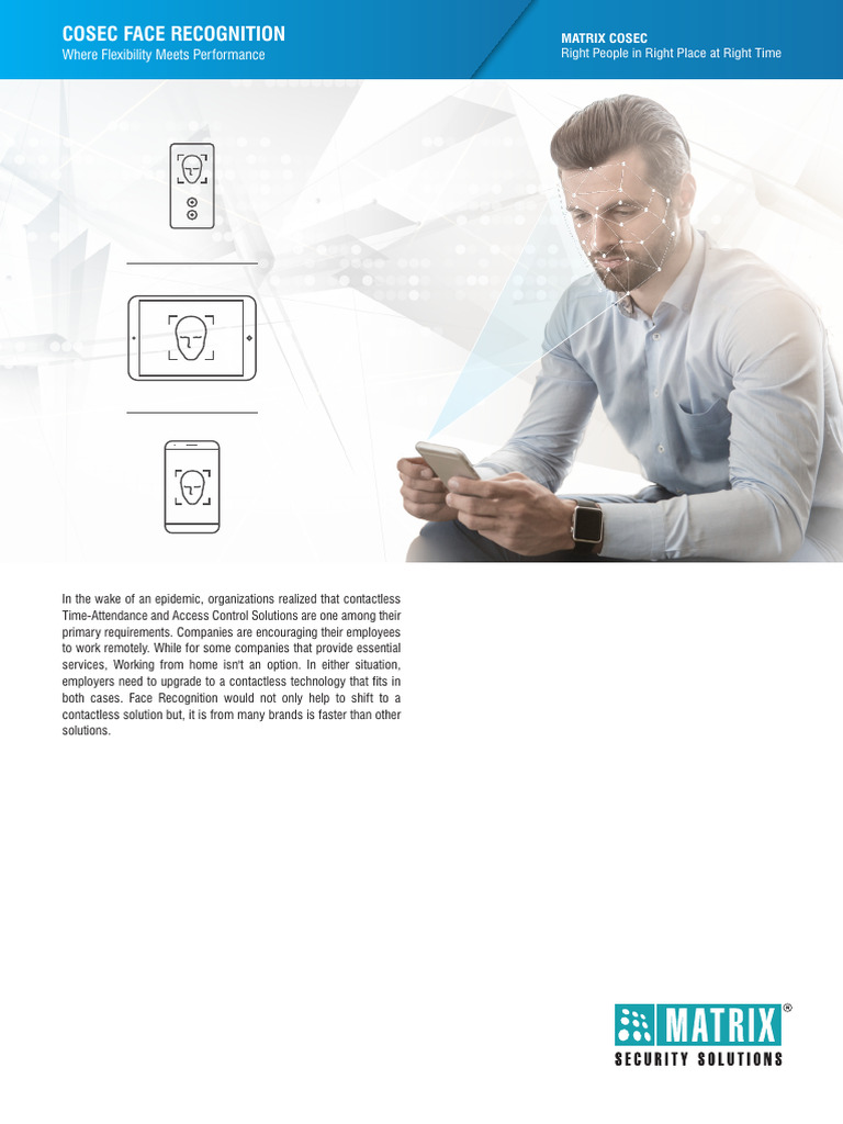 Cosec Face Recognition Brochure Pdf Radio Frequency Identification
