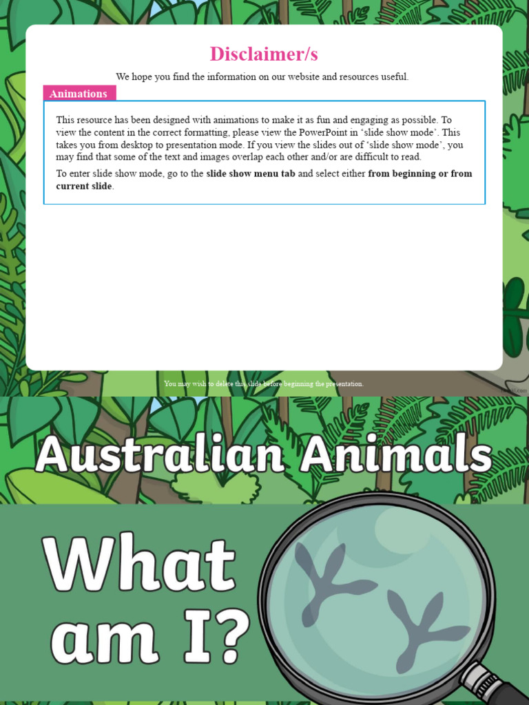 T TP 2053 Australian Animals What Am I Interactive Powerpoint Game ...