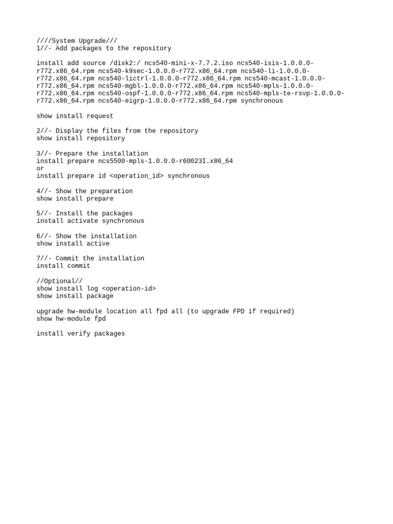 IOS - XR Upgrade | PDF | Computers IOS - XR Upgrade | PDF | Computers