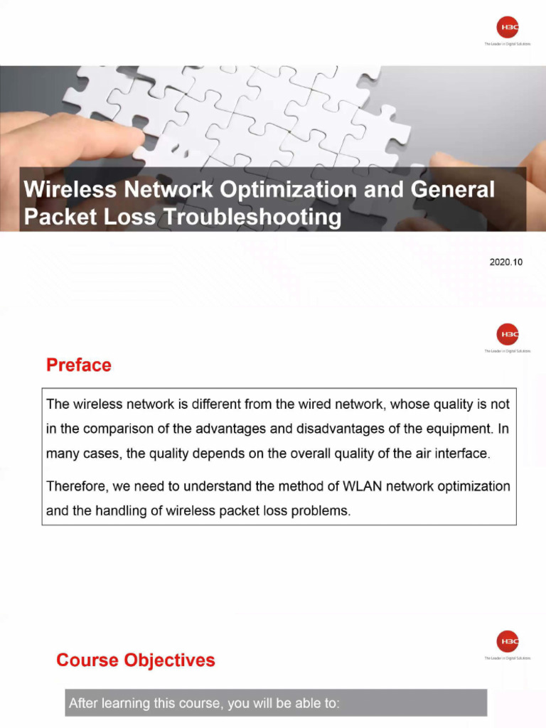 WLAN Network Optimization Guide | PDF | Wireless Lan | Roaming