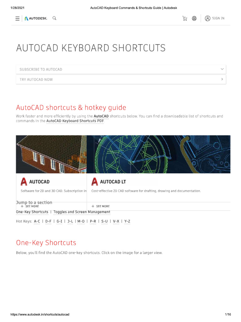 autocAD SHOrtcut Keys | PDF