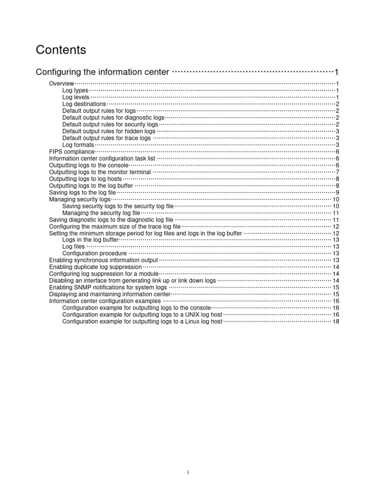 24-Information Center Configuration | PDF | Command Line Interface | Ip Address