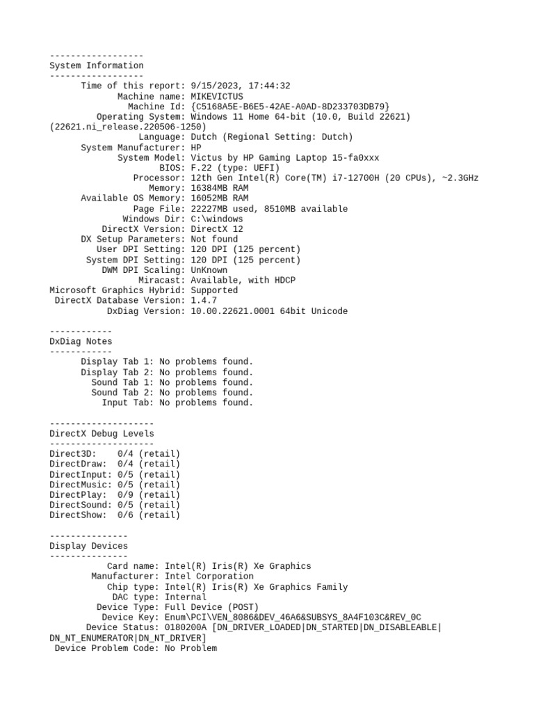 Beamng Dxdiag | PDF | Device Driver | Graphics Processing Unit