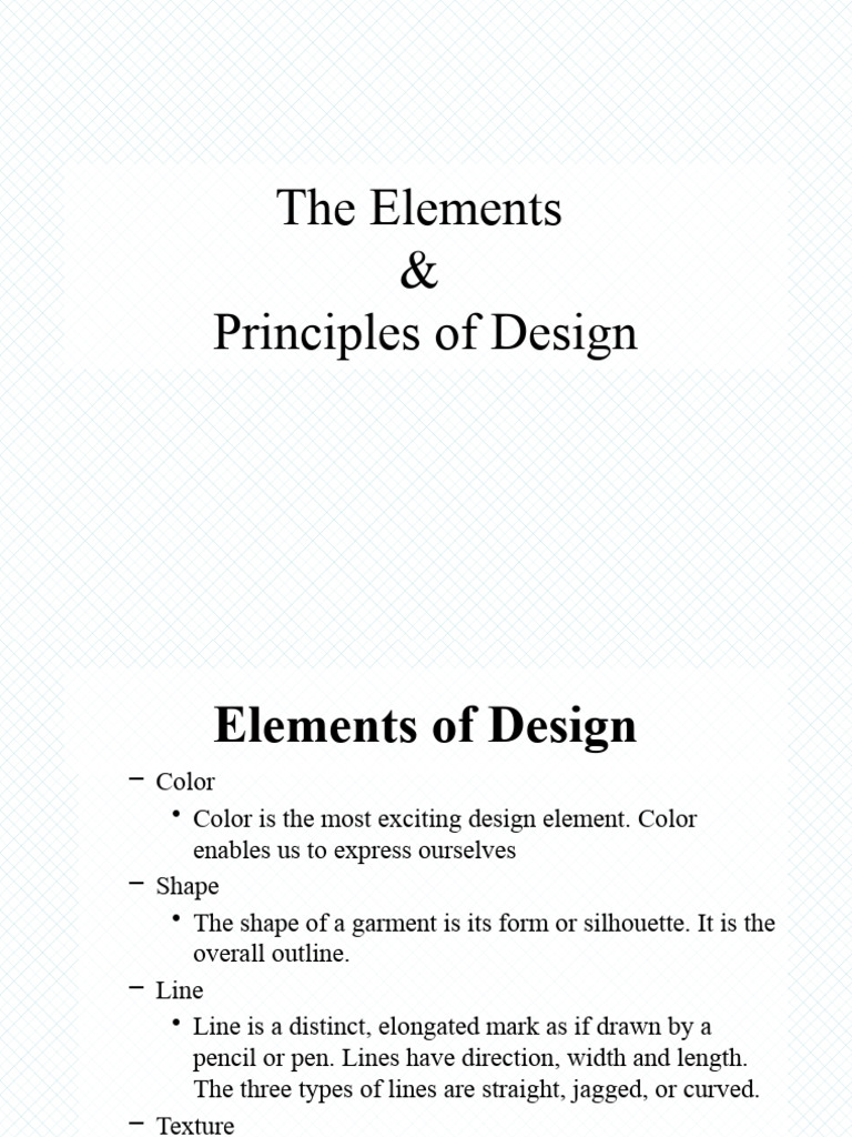 The Elements & Principles of Design | PDF | Composition (Visual Arts)