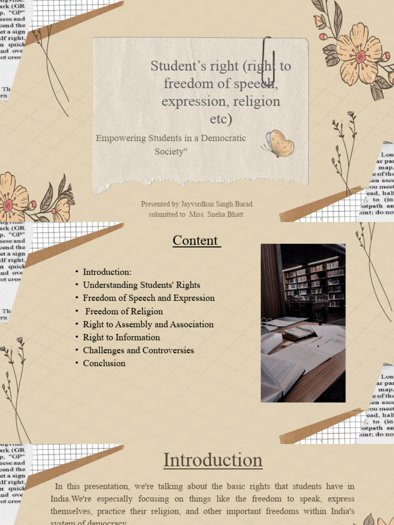 Students Rights Rights To Freedom of | PDF | Democracy | Political ...