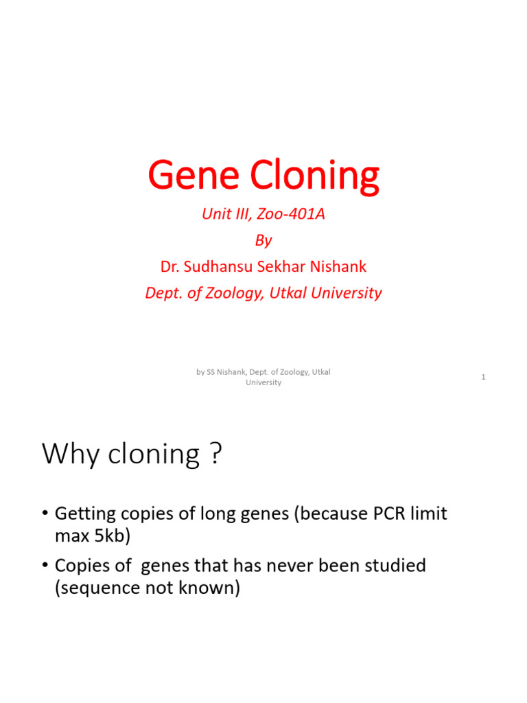 Gene Cloning 2022 | PDF | Molecular Cloning | Plasmid
