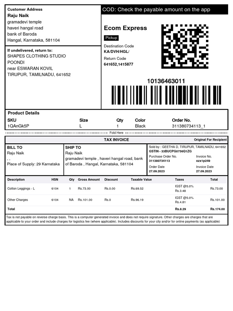 Sub Order Labels | PDF | Invoice | Money