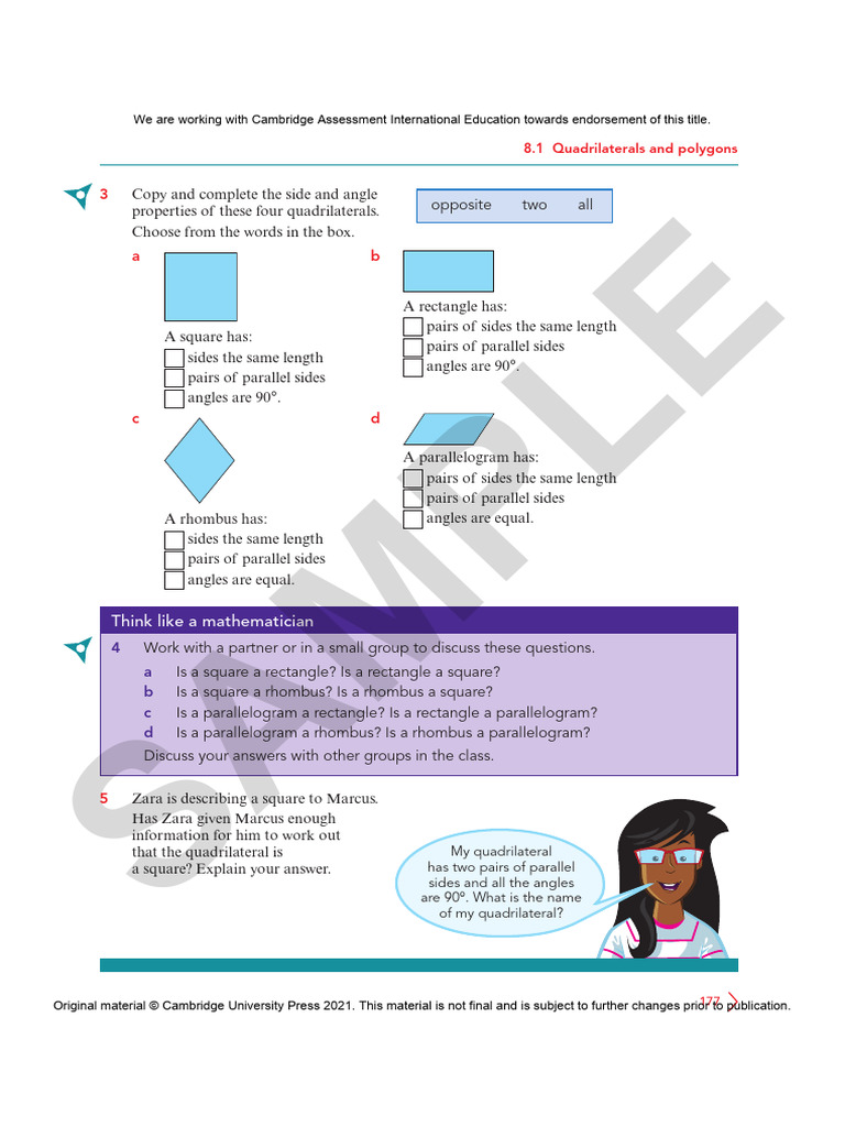 Shape 4 Maths | PDF | Rectangle | Euclidean Geometry